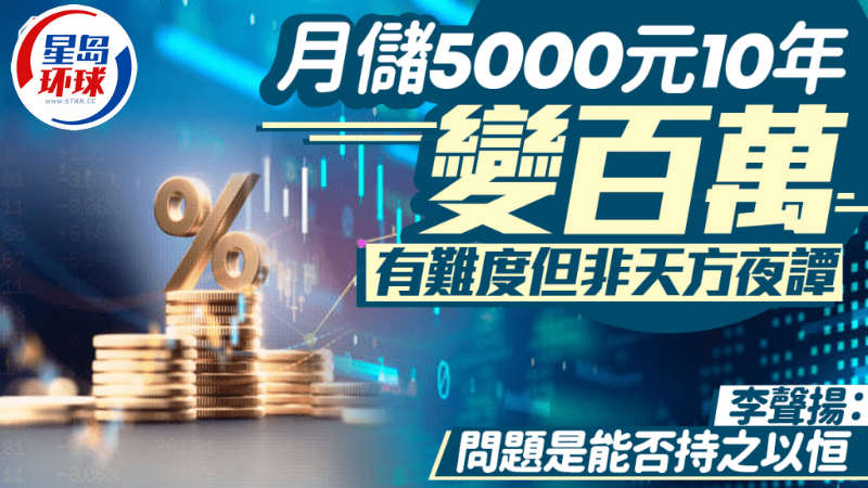 月储5000元10年变百万，有难度但非天方夜谭，李声扬：问题是能否持之以恒 | 星岛环球网