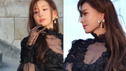 林志玲深夜突发片“高衩黑纱透视装”，50岁真实身材被看光 | 星岛环球网